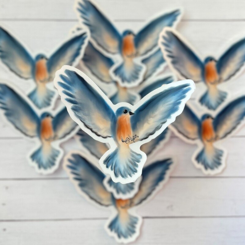 Bluebird Stickers - Etsy