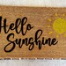 Hello Sunshine, Doormats, Custom Handmade Gifts, Porch Decor, Summer ...