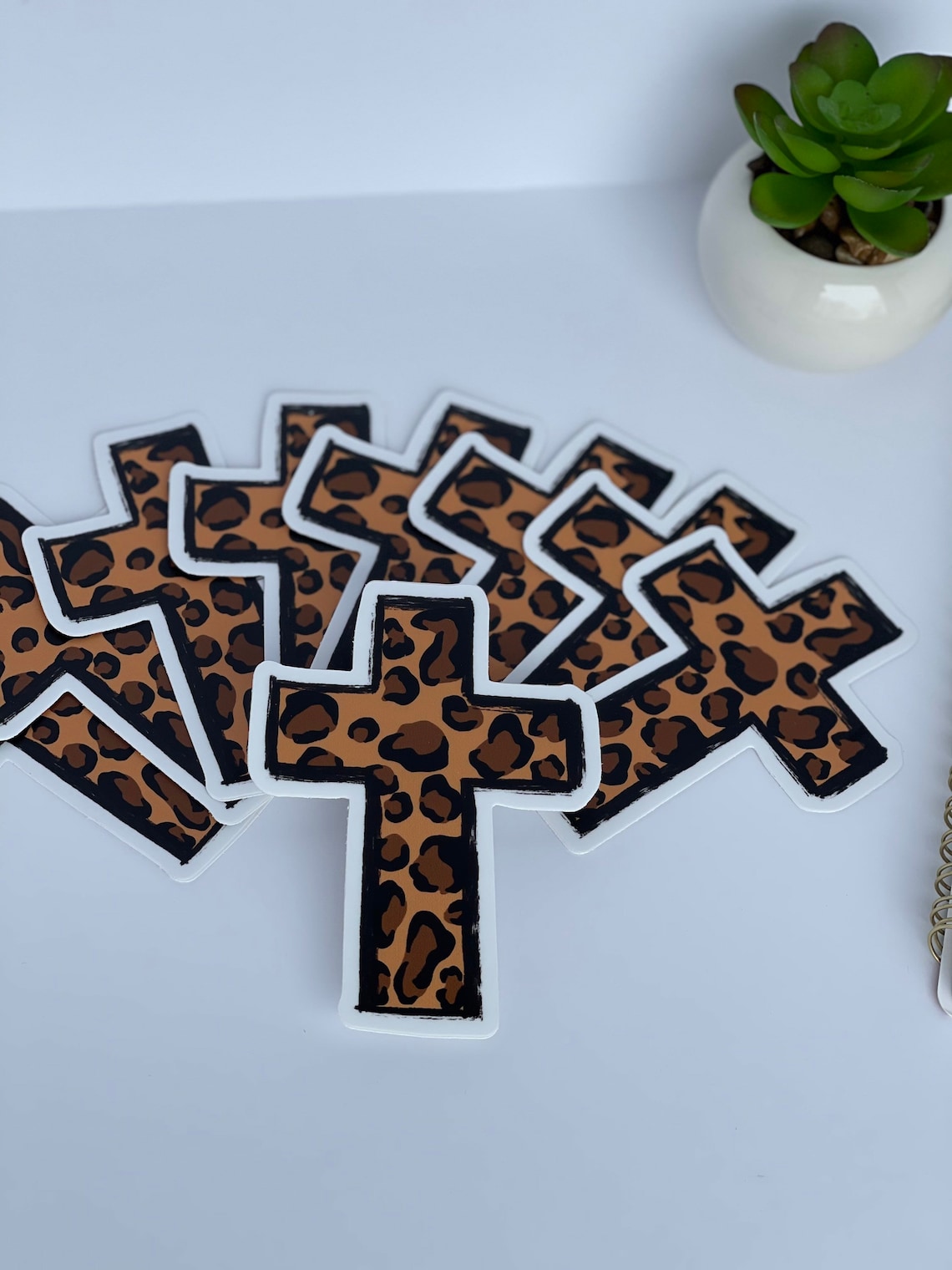 Cheetah Print Sticker Hand-drawn Waterproof Sticker Vinyl - Etsy
