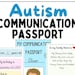 Communication Passport for Autism School Special Education - Etsy UK