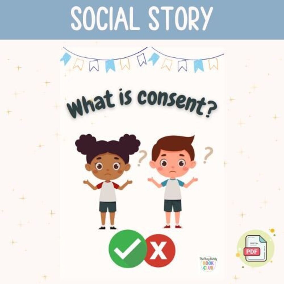 Social Story: Giving Consent/touching Others | Autism Resource| Visual ...