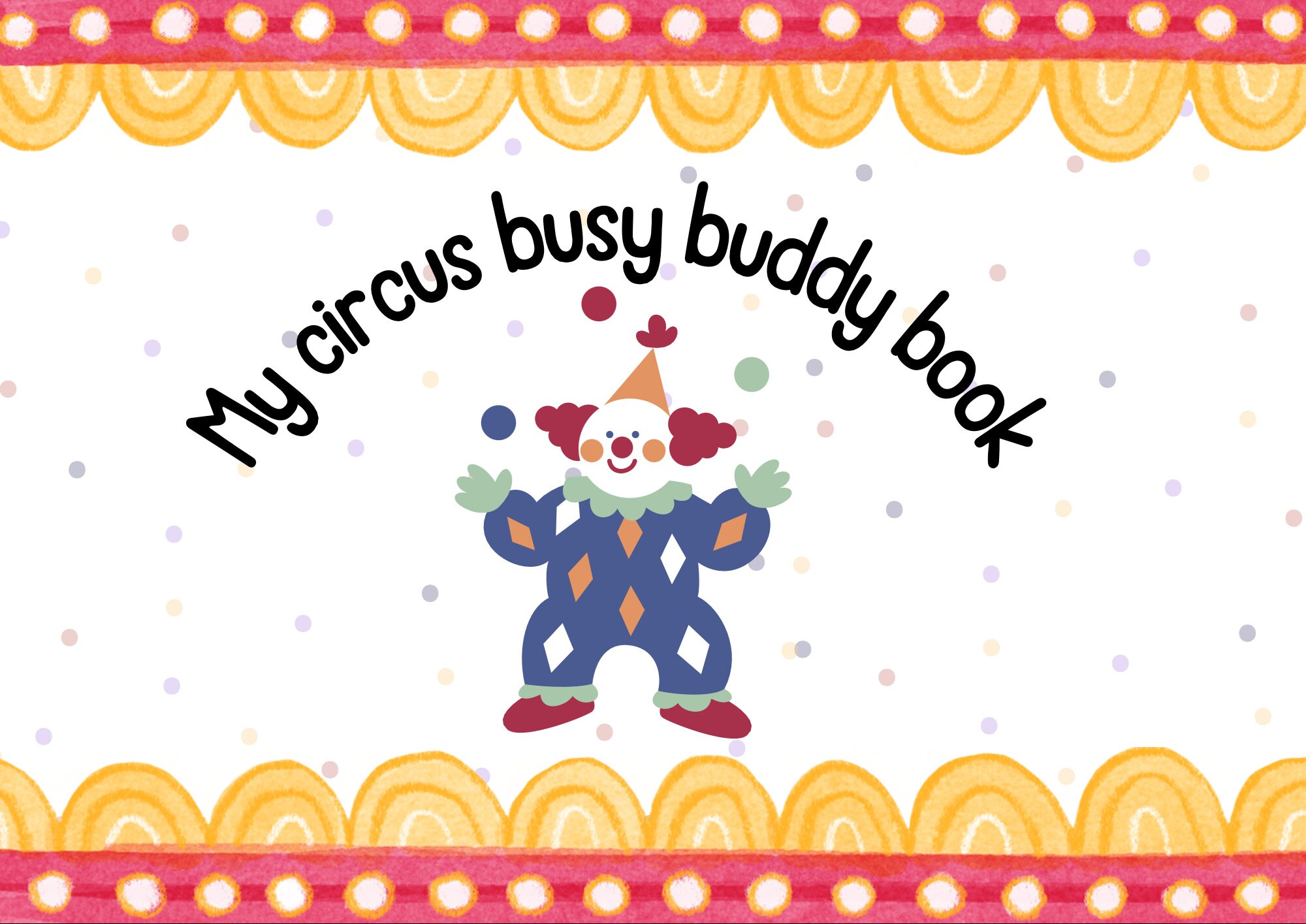 CIRCUS Themed Busy Book - Printable DIY- Toddler/prek/montessori ...