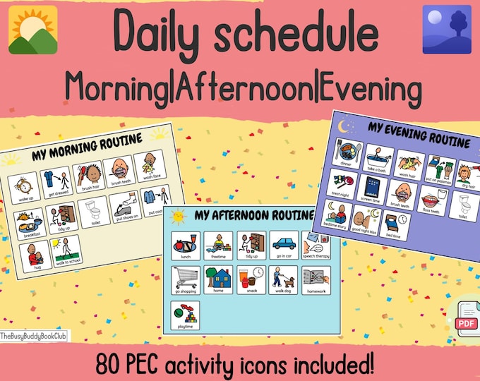 Visual Schedule - Etsy Canada