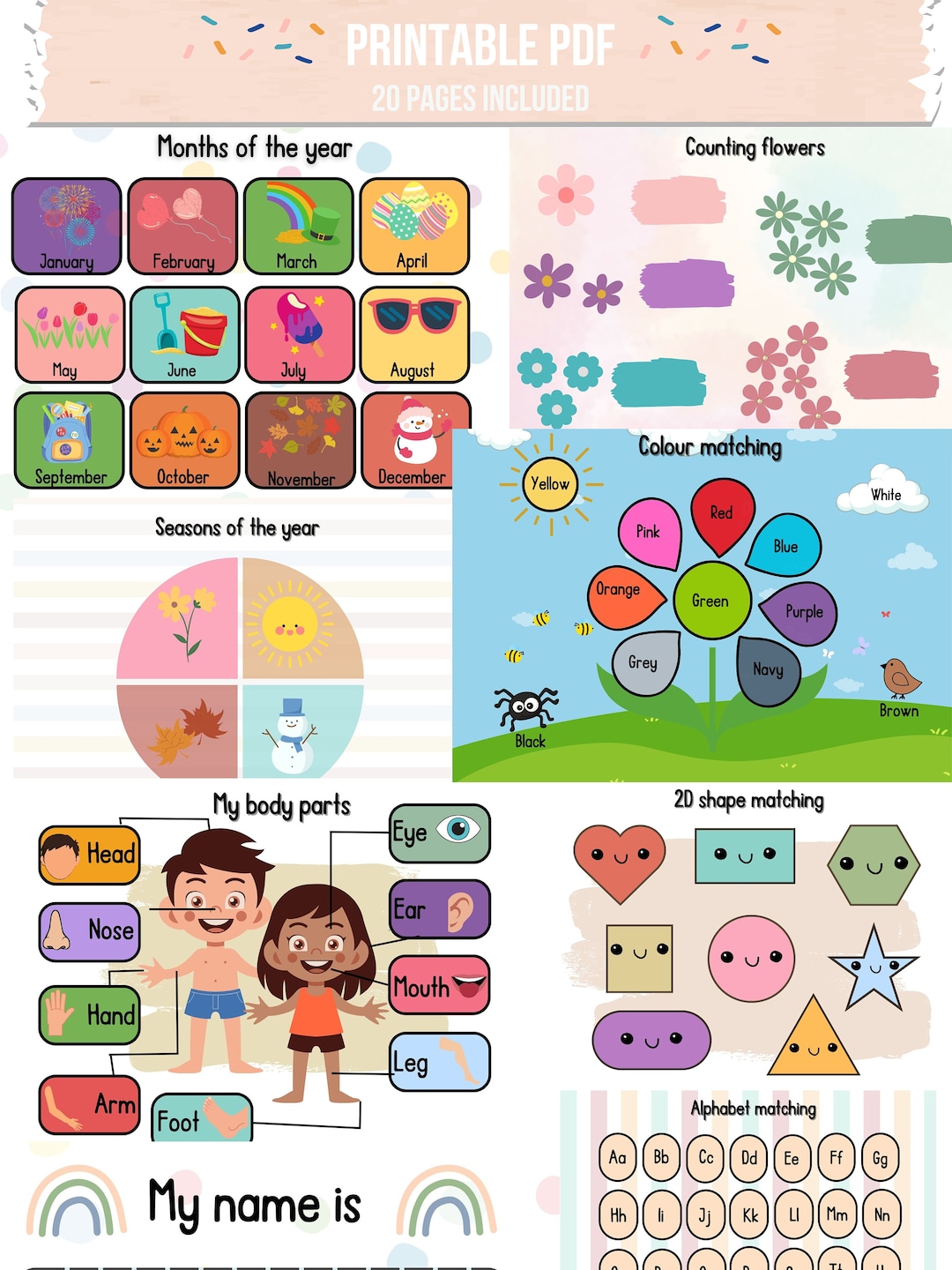 Printable DIY Busy Book My First Busy Book - Etsy