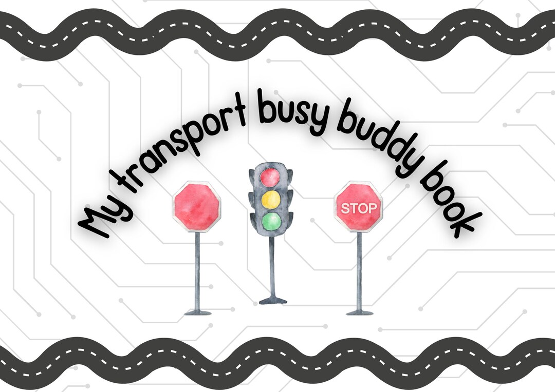 TRANSPORT Themed Busy Book - Printable DIY- Toddler/prek/montessori ...