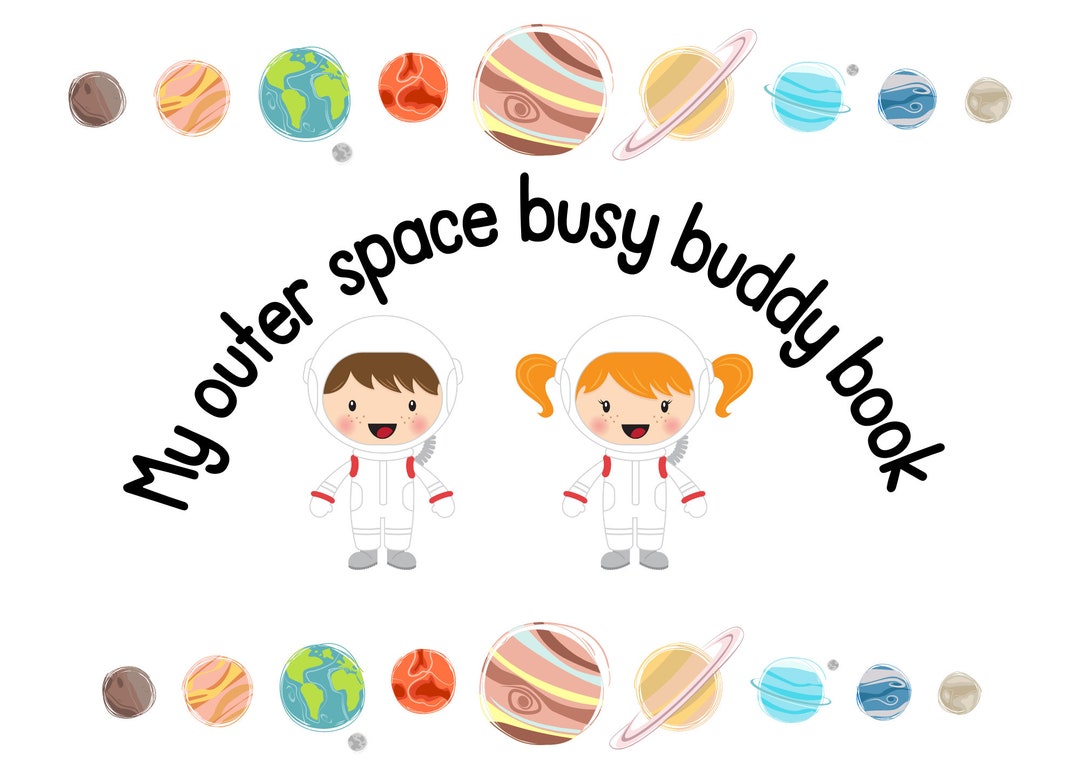 OUTER SPACE Themed Busy Book - Printable DIY- Toddler/prek/montessori ...
