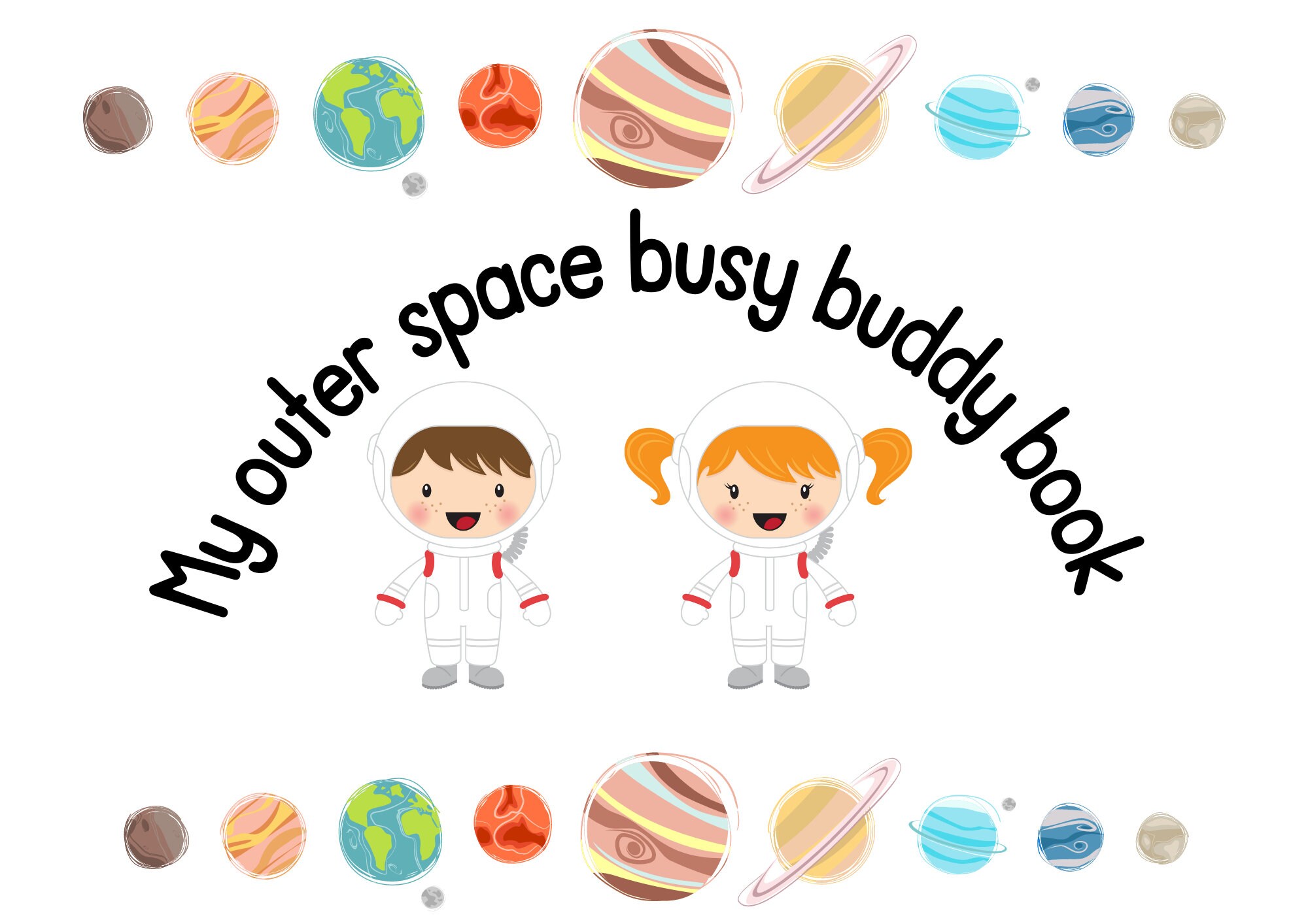 OUTER SPACE Themed Busy Book Printable DIY - Etsy Ireland