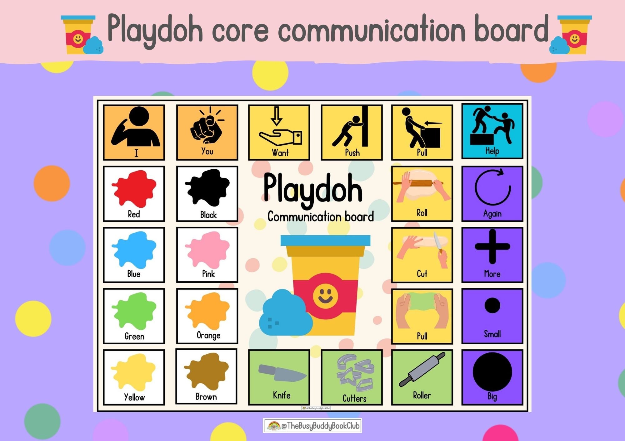 Playdoh - AAC Communication|visual Support|autism|speech Delay - Etsy