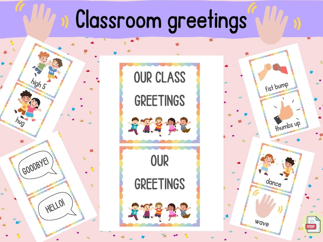 Classroom Greeting Visuals- Visual Support|learning Aid|autism Support ...