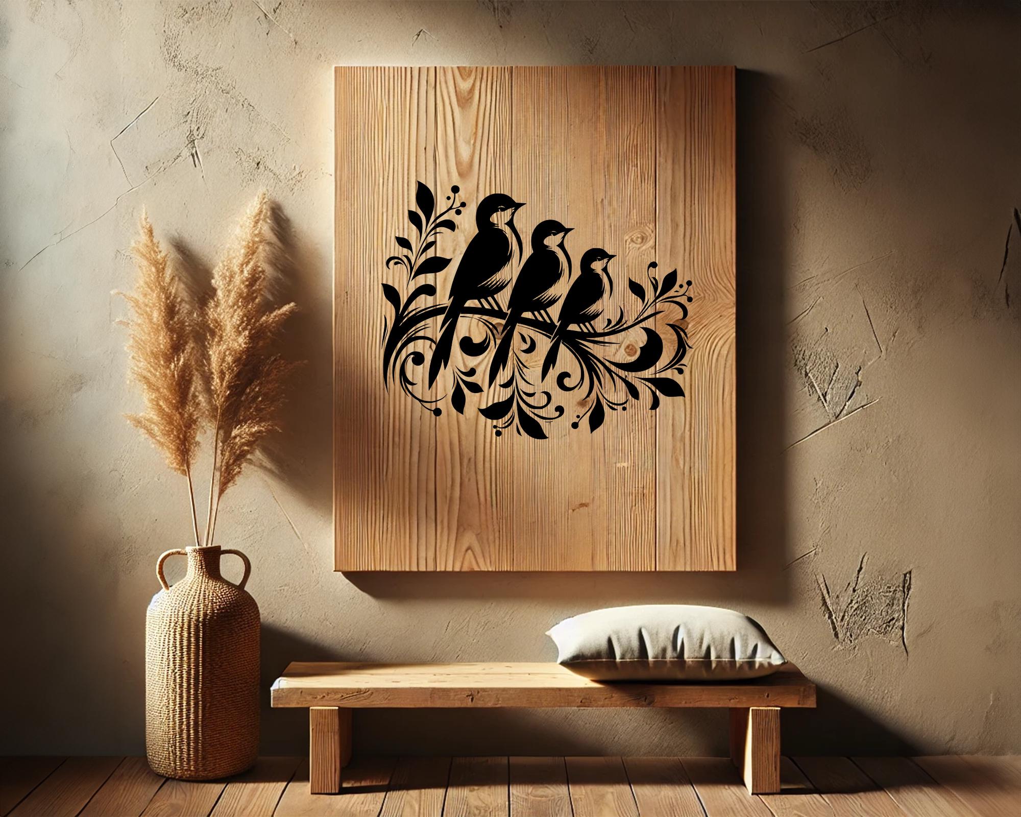 Family Birds SVG, Cutting Digital File, Togetherness Laser Wood ...