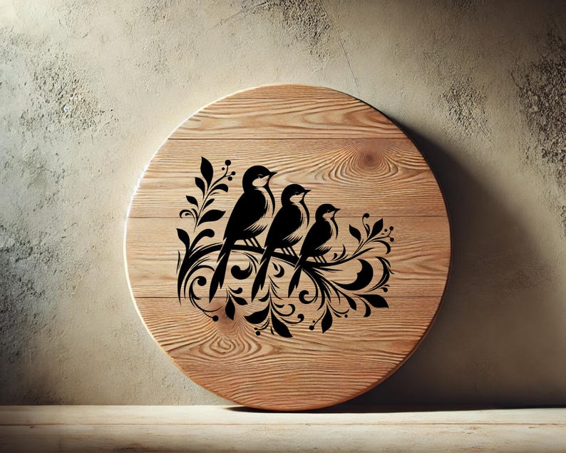 Family Birds SVG, Cutting Digital File, Togetherness Laser Wood ...