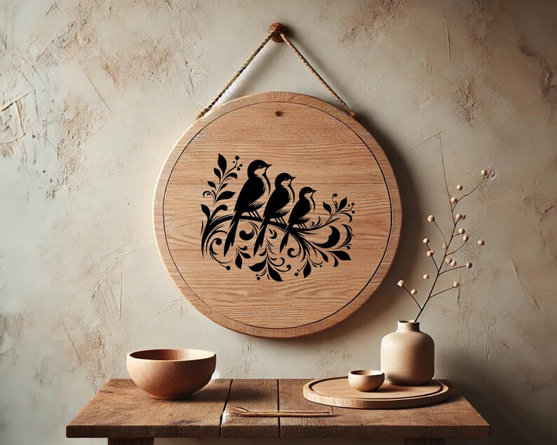 Family Birds SVG, Cutting Digital File, Togetherness Laser Wood ...