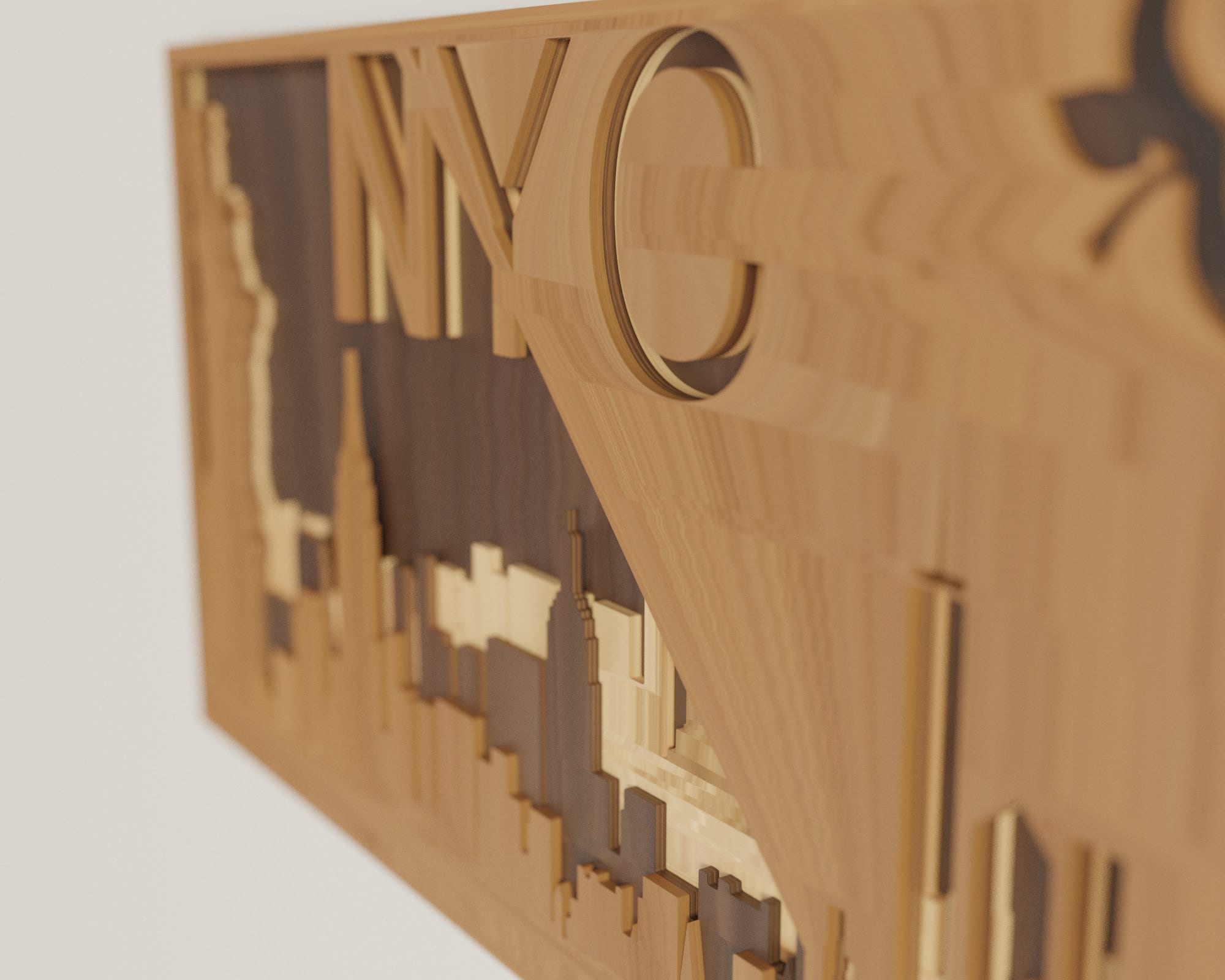 Layered New York City Wallart NYC Wall Art Wall Art | Etsy