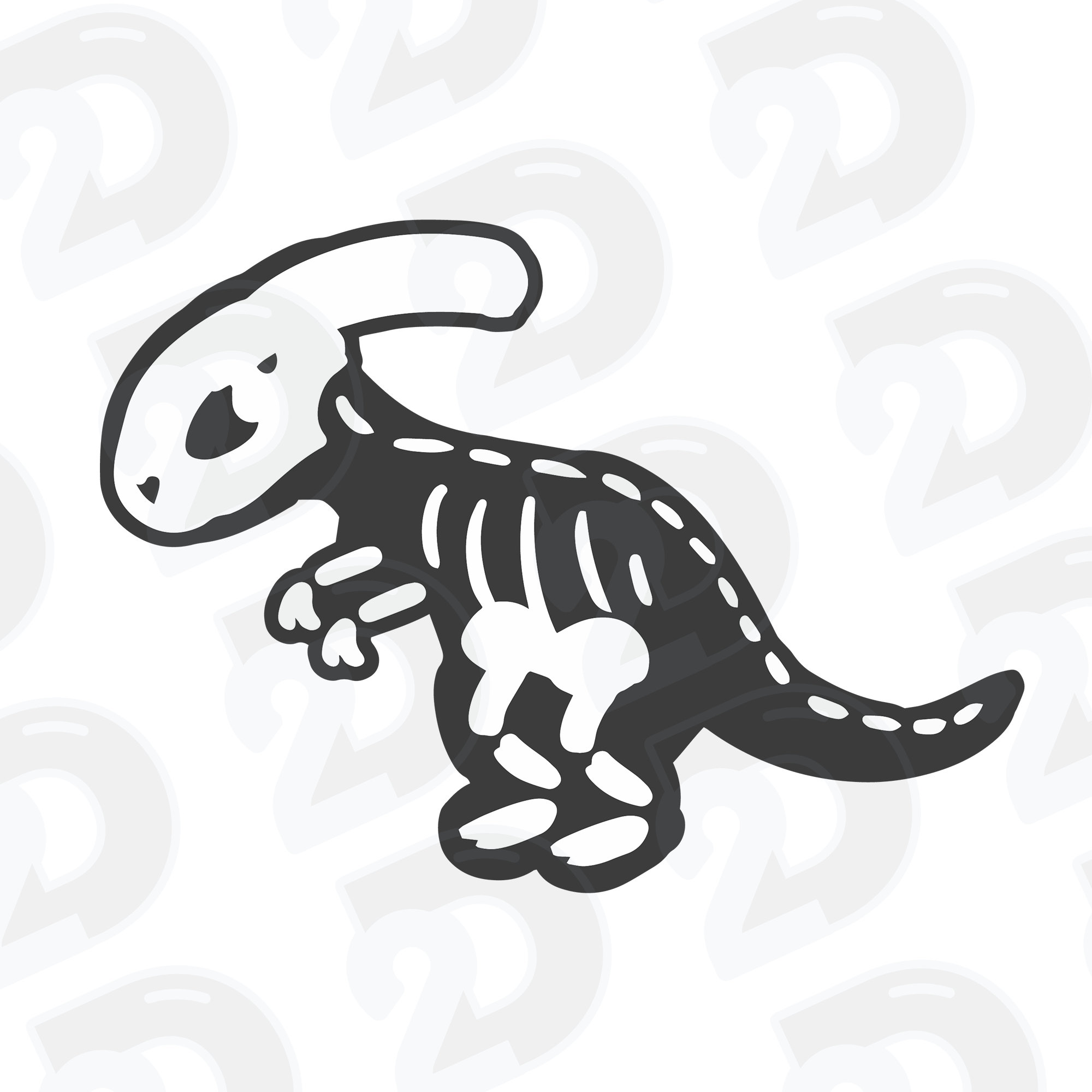 Dinosaurs Skeletons - 6 Cute Designs - SVG - Clipart - Svg Png Eps Dxf ...