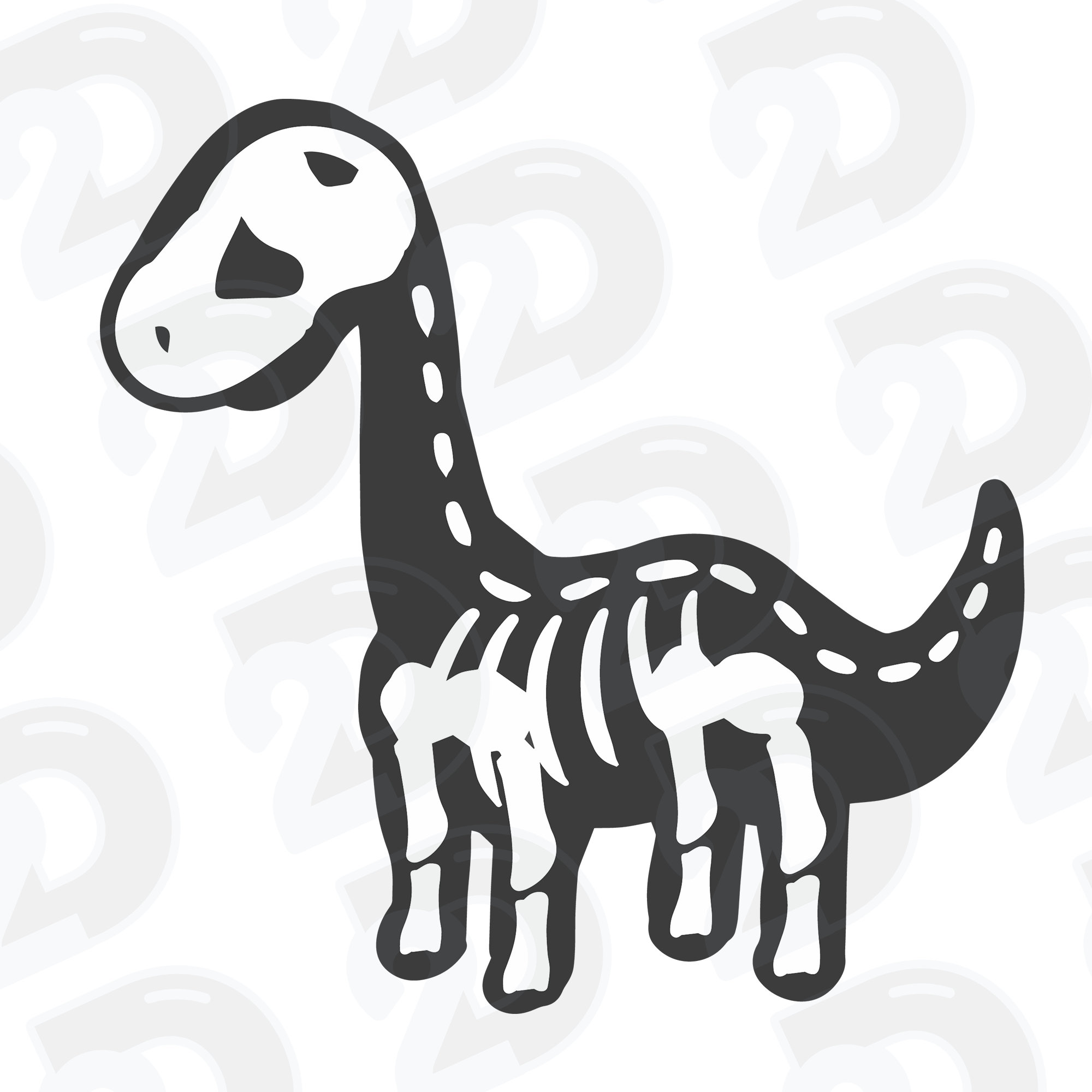Dinosaurs Skeletons 6 Cute Designs SVG Clipart Svg Png - Etsy