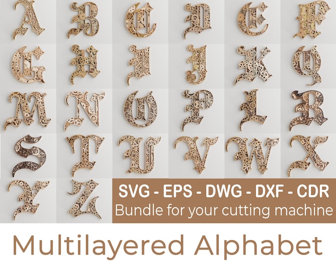 Laser Cut DXF Letter M DXF Alphabet Letter M, Laser Cut Letter ...