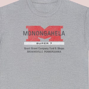 Monongahela Railway | Railroad T-shirt - MGA "super 7" Retro Logo ...
