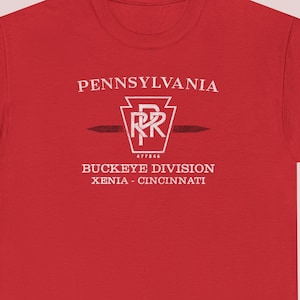 Pennsylvania Railroad T-shirt | PRR Train Shirt, Pennsy Caboose Vintage ...