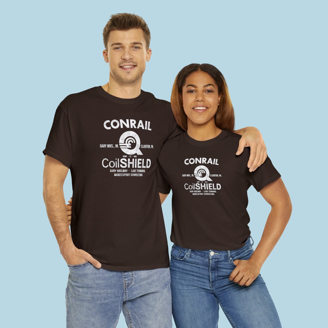 Conrail T-shirt | CR Coilshield Retro Logo Train Lover Gift | Vintage ...