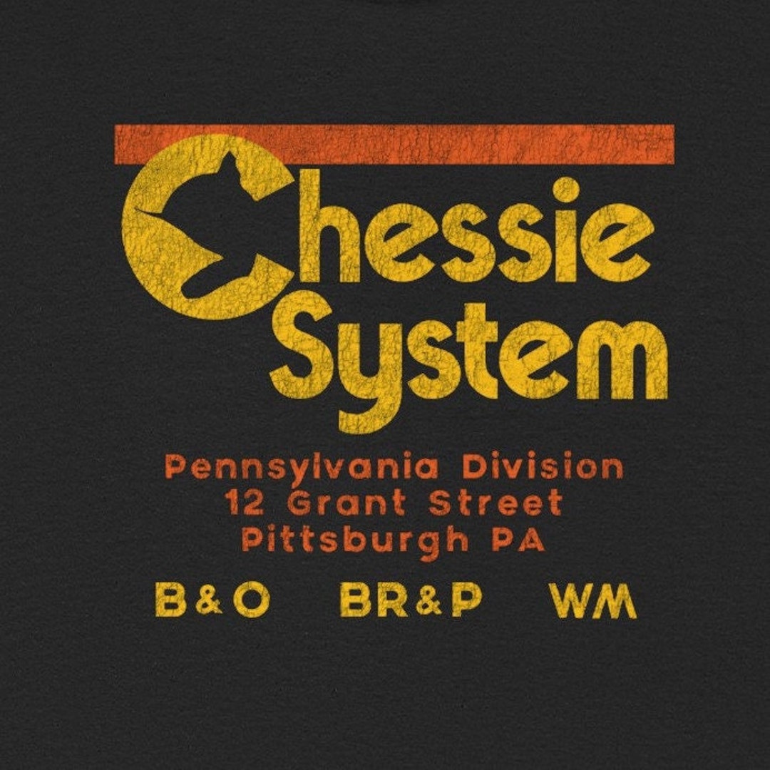 Chessie System Railroad T-shirt | CSRR Chessie Cat Logo Colors ...