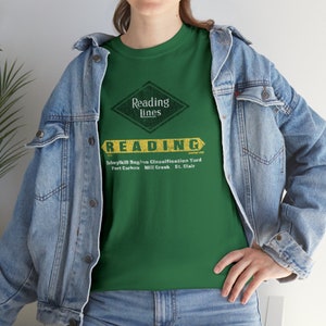 Reading Railroad T-shirt | RDG Boxcar Vintage Reading Lines Tee, Retro ...