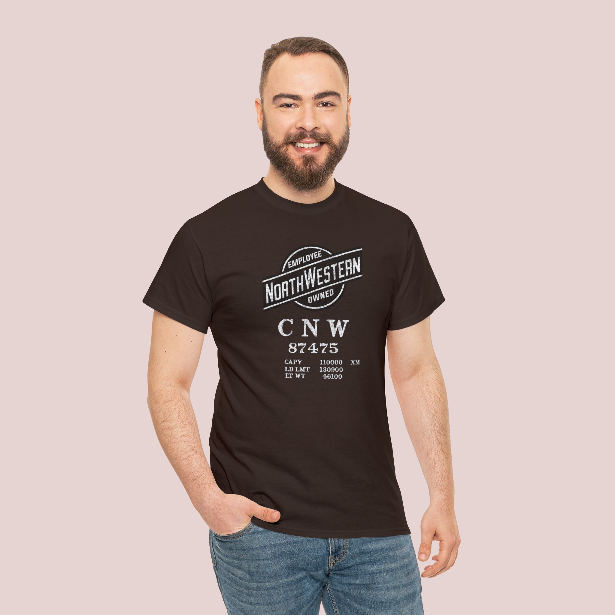 Chicago & North Western Railway T-shirt CNW Boxcar Railroad Memorabilia and Train Lover Gift ...
