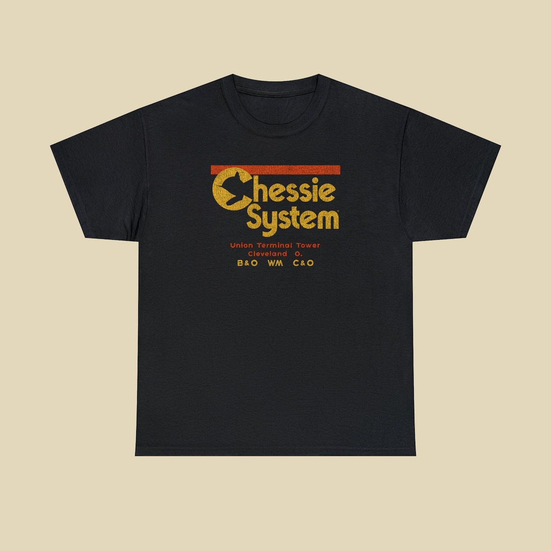 Chessie System Railroad T-shirt | CSRR Inverted Chessie Cat Logo Colors ...