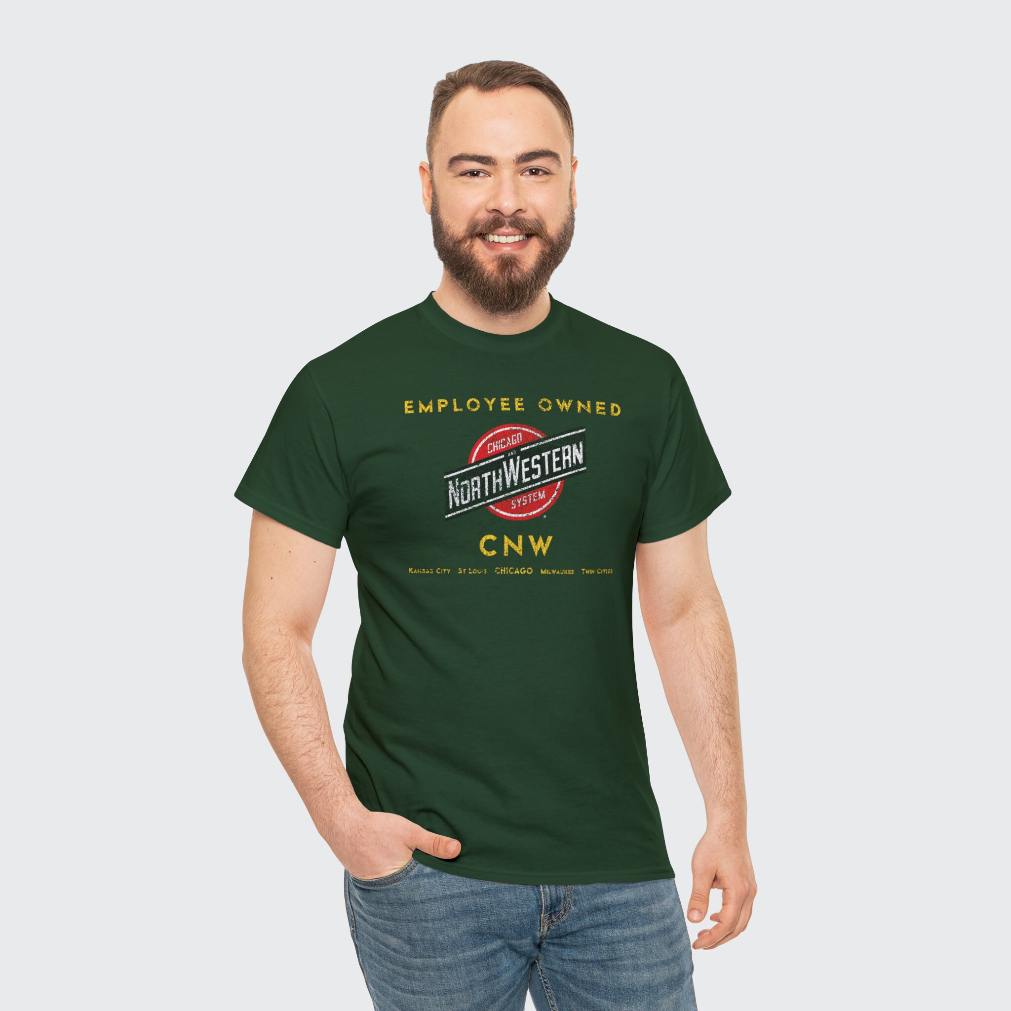 Chicago & North Western Railway | CNW "employee Owned" Retro Logo T ...