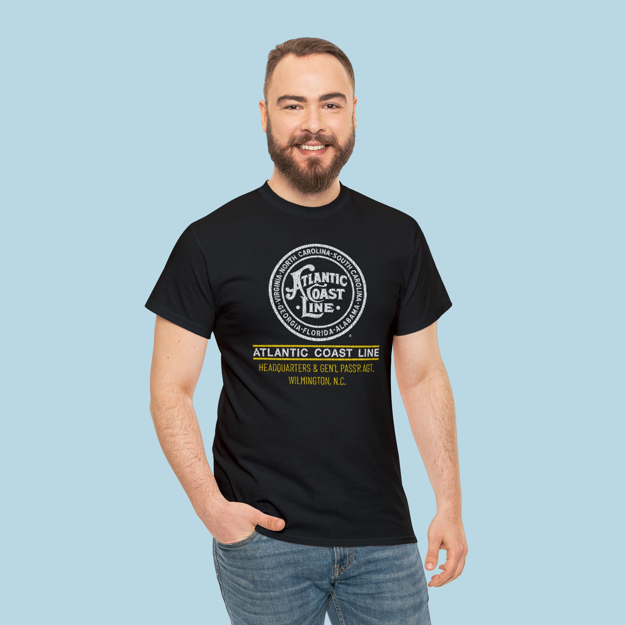 Atlantic Coast Line Railroad T-shirt | ACL Retro Logo Train Lover Gift ...