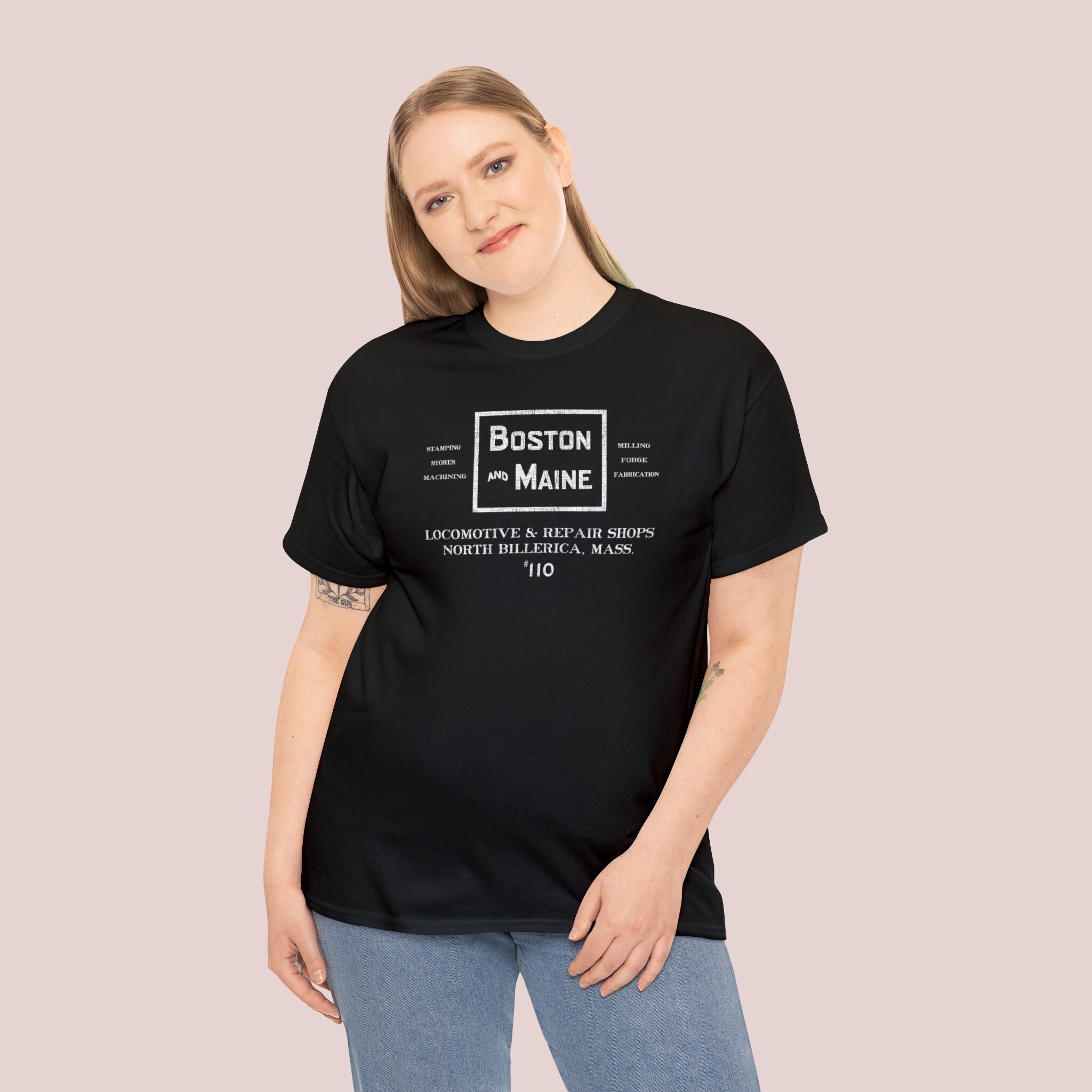 Boston and Maine Railroad T-shirt BM Steam Locomotive Train Lover Gift ...