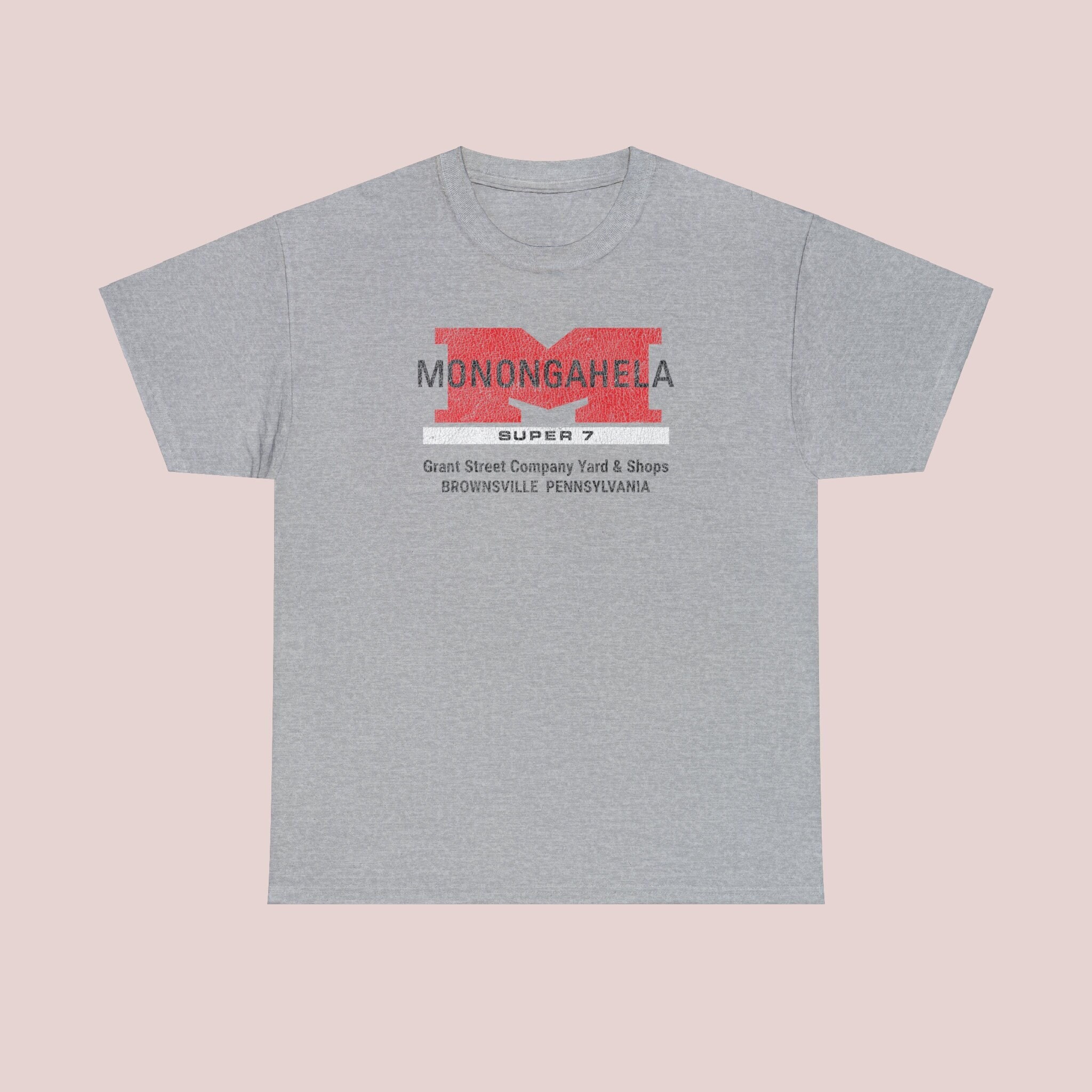 Monongahela Railway | Railroad T-shirt - MGA "super 7" Retro Logo ...