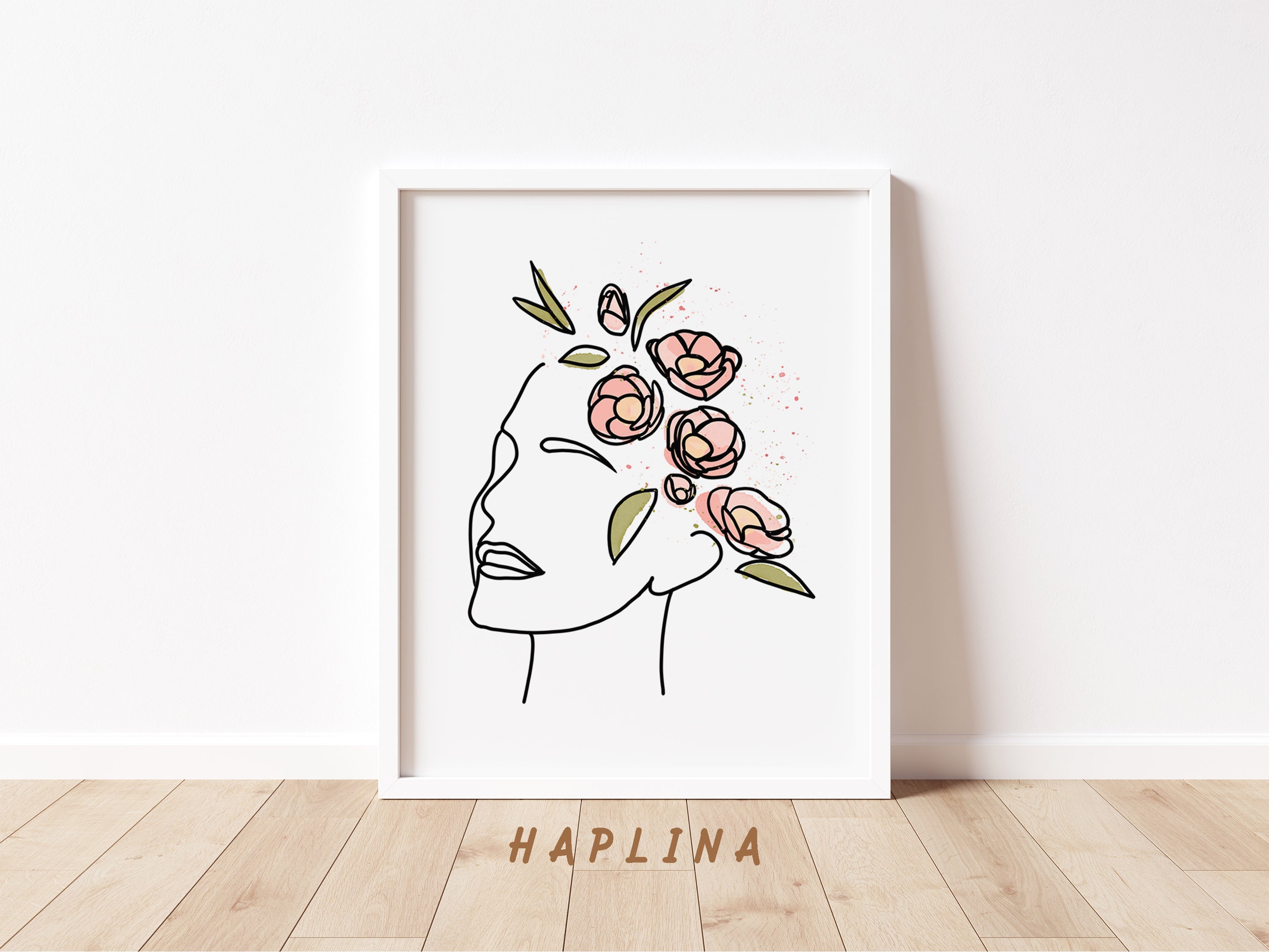 Printable Wall Art Set of 3 Line Art Wall Art Botanical - Etsy