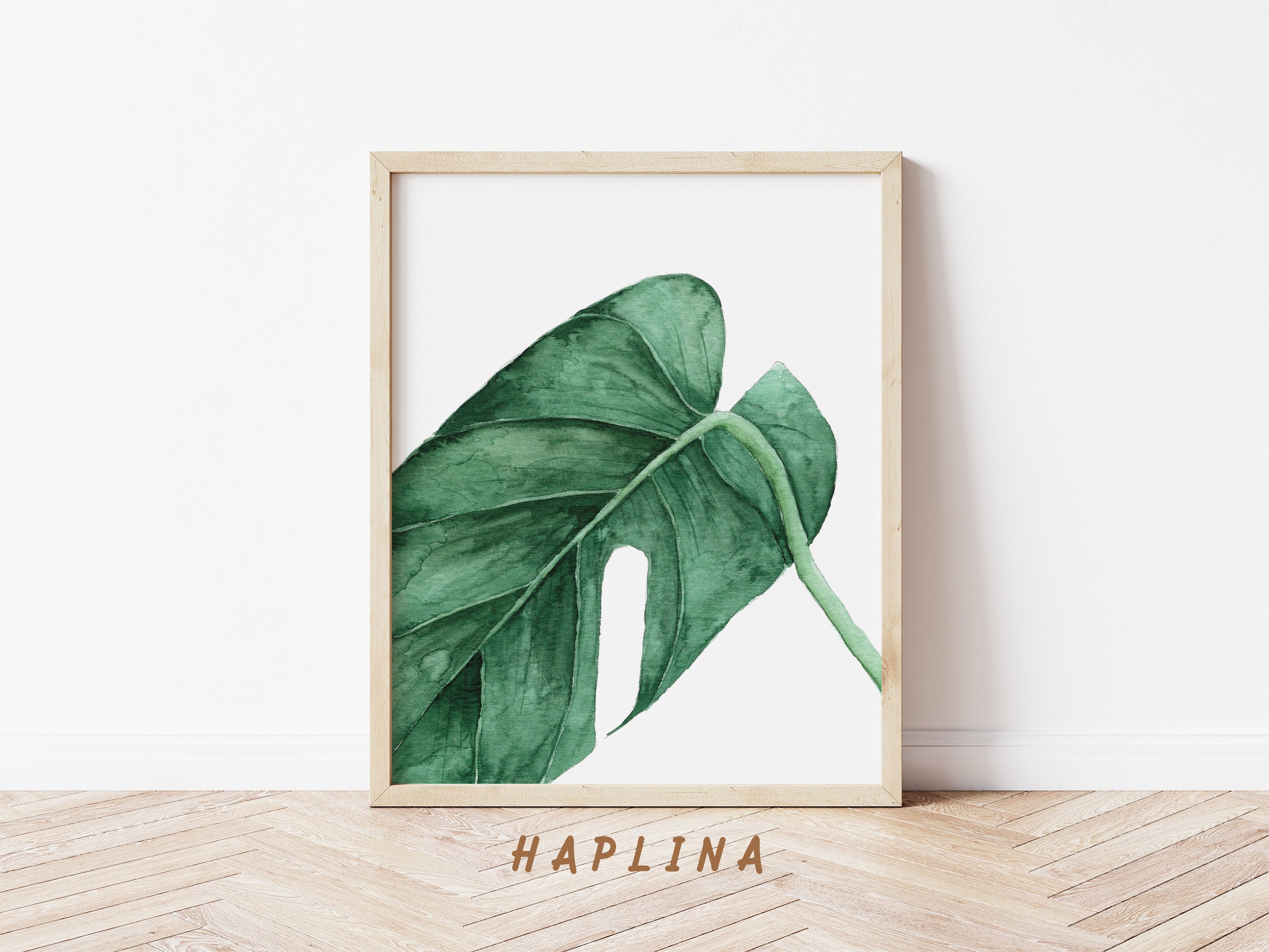 Printable Wall Art Leaf, Leaf Wall Art, Botanical Wall Art, Botanical ...
