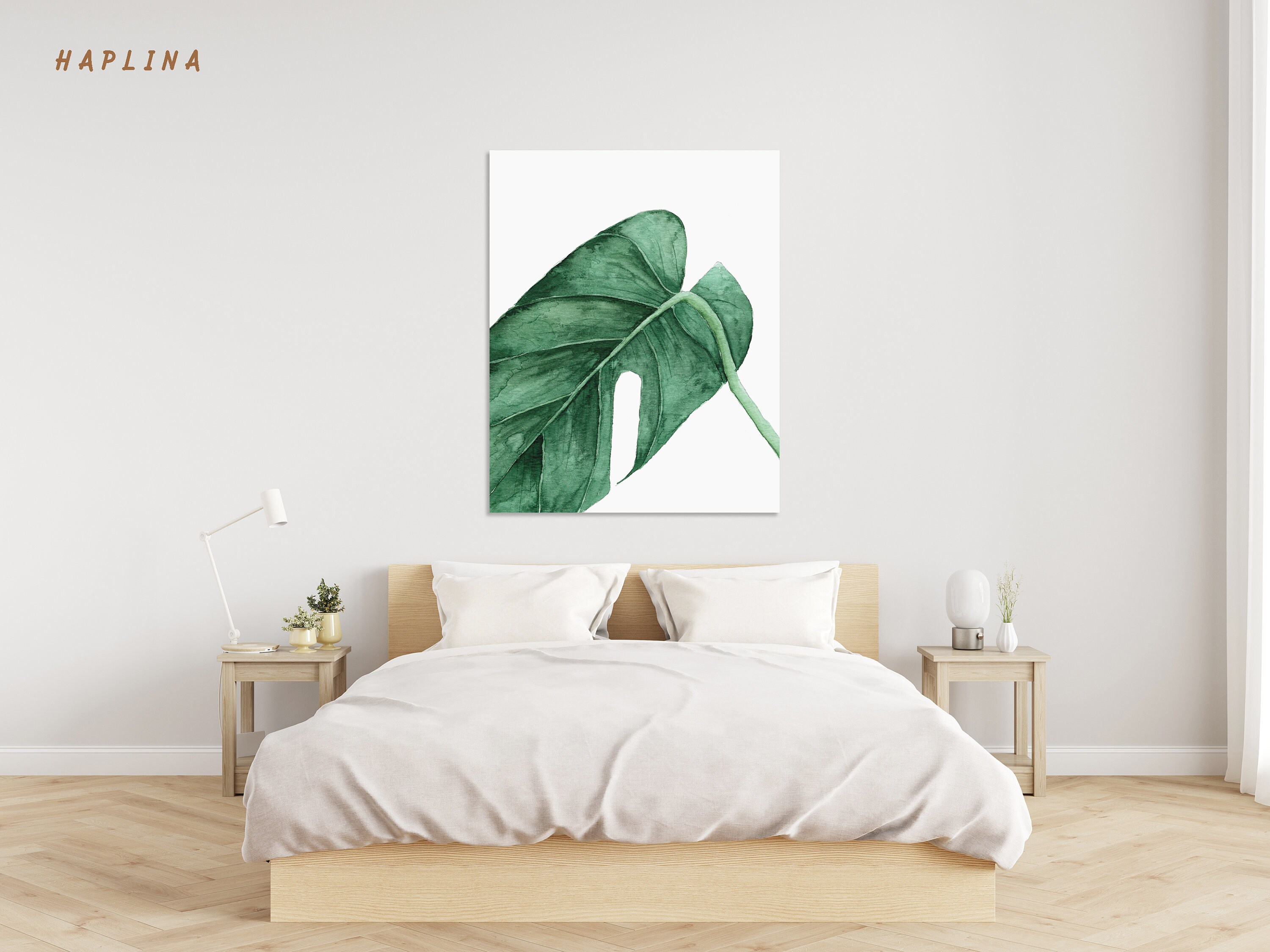 Printable Wall Art Leaf, Leaf Wall Art, Botanical Wall Art, Botanical ...