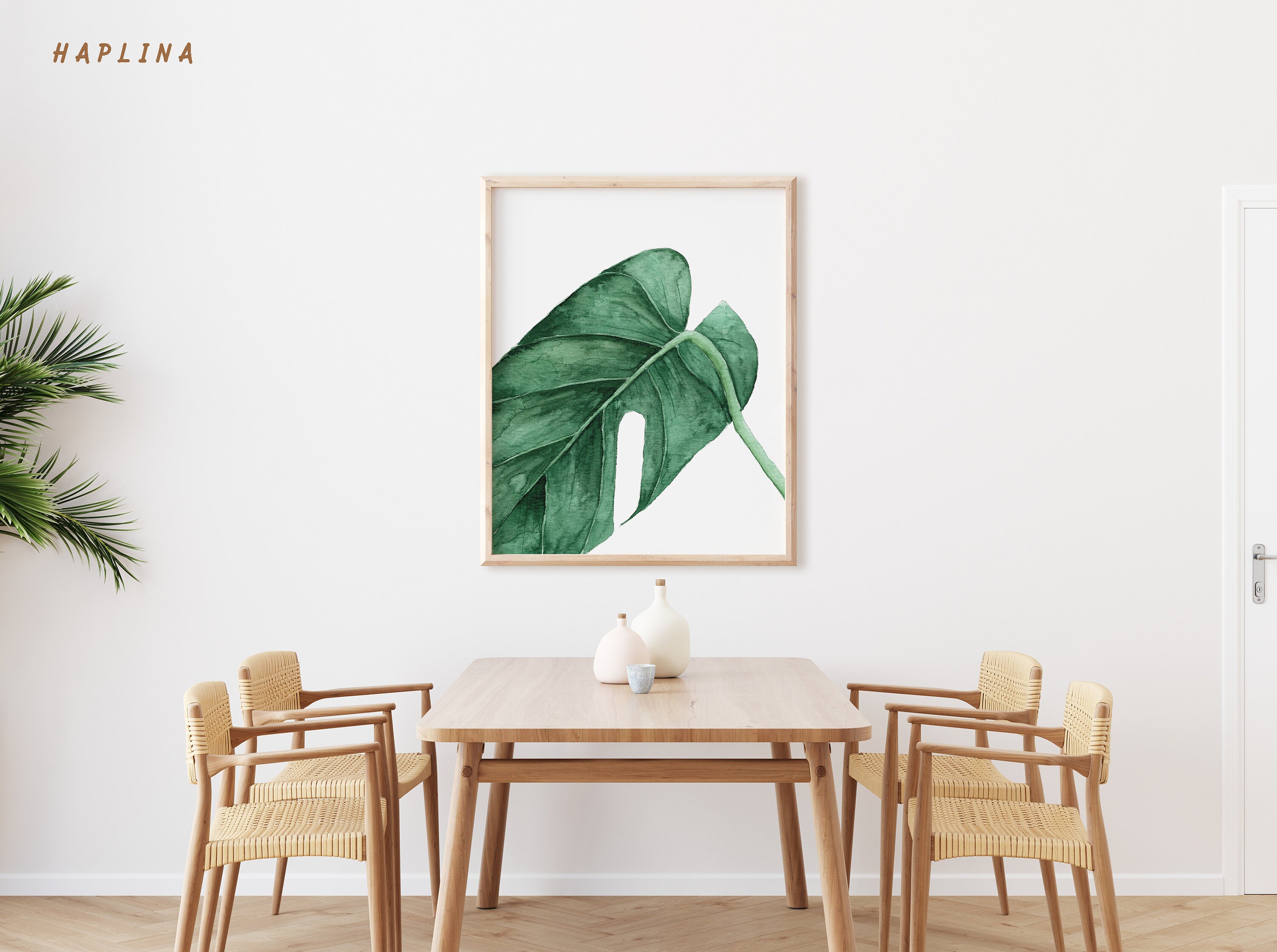 Printable Wall Art Leaf, Leaf Wall Art, Botanical Wall Art, Botanical ...