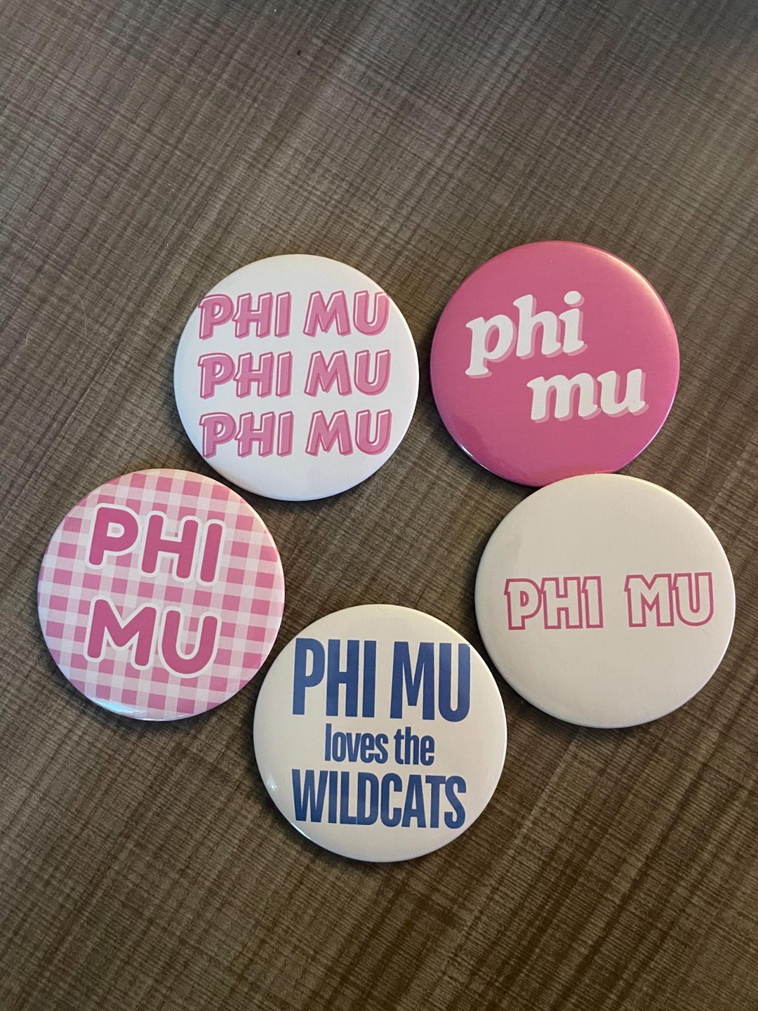 University of Kentucky College Sorority Buttons Tailgate Pins 3 Inch ...