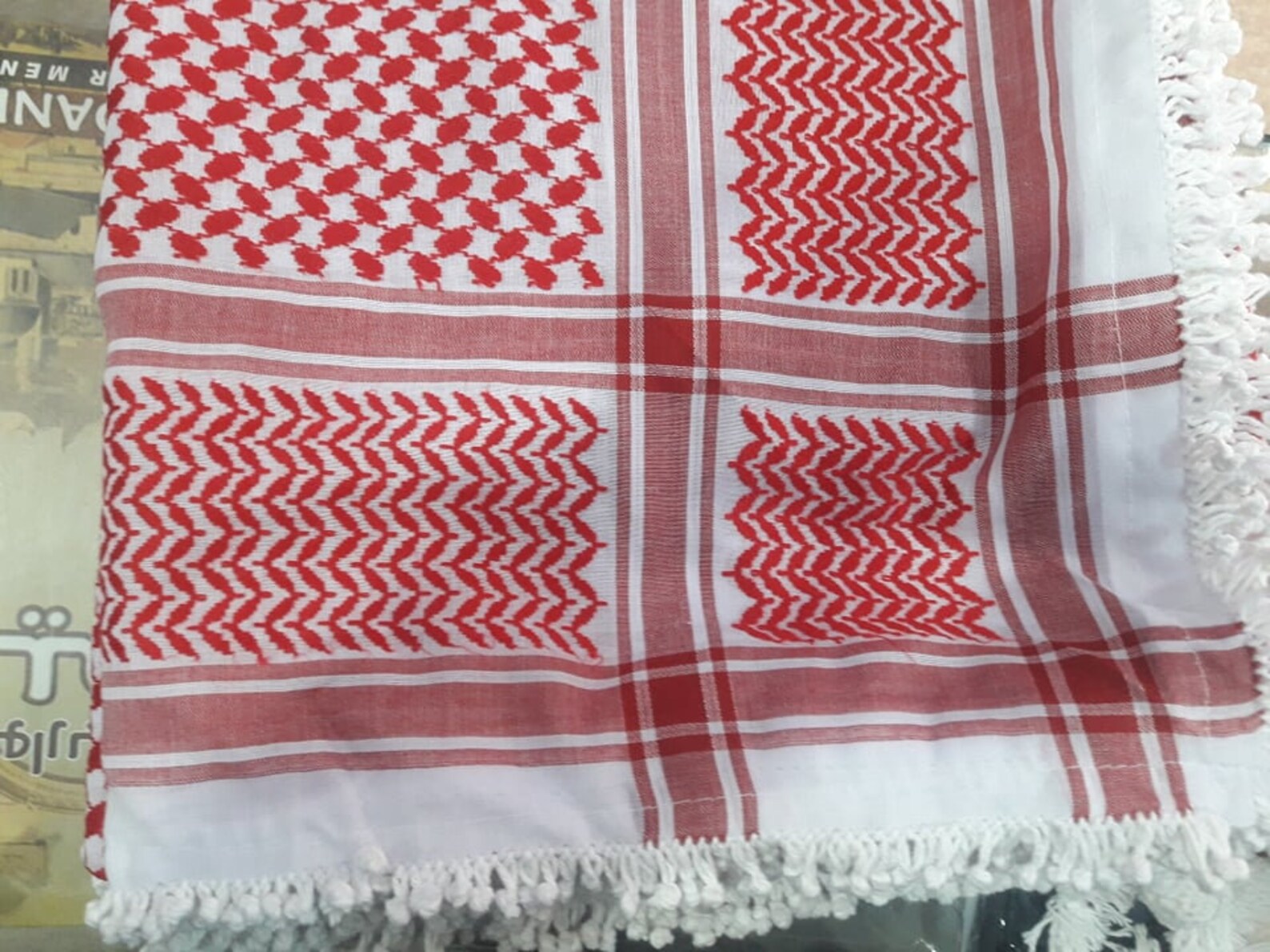 Palestine Shemagh /Arabic scarf /head dress/ Ghutra white see | Etsy