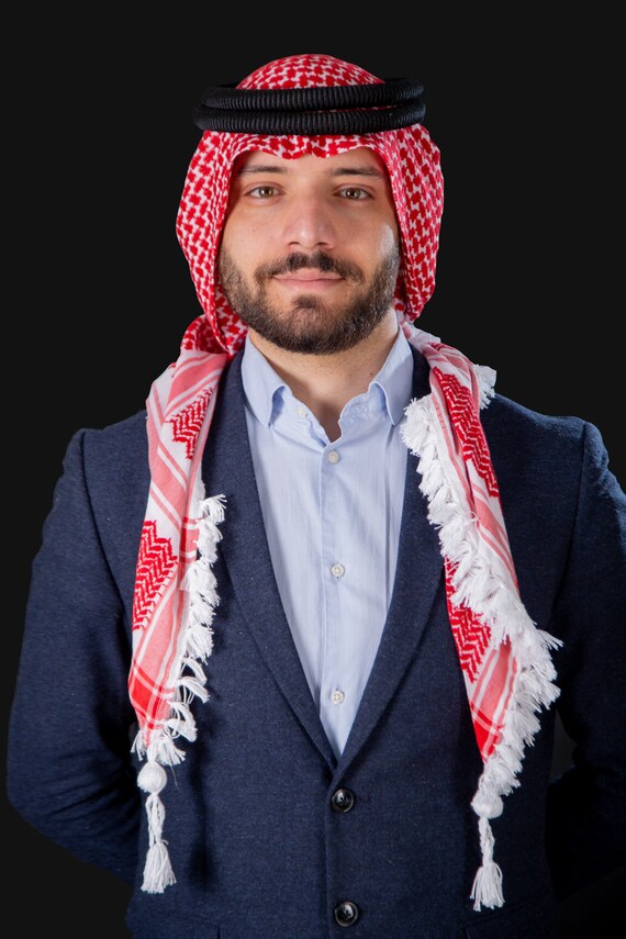Palestine shemagh plus headband premium quality iqāl agal | Etsy