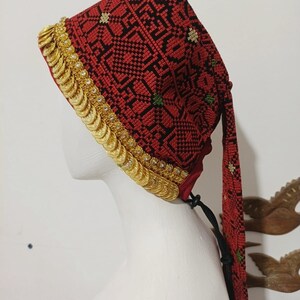 Embroidered Head Band With Coins - Etsy