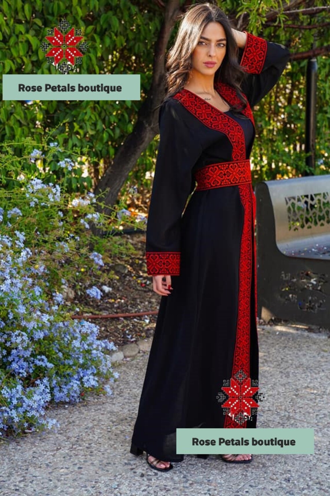 Abaya Thobe Thob Embroidered Palestinian Traditional Arabic - Etsy Canada