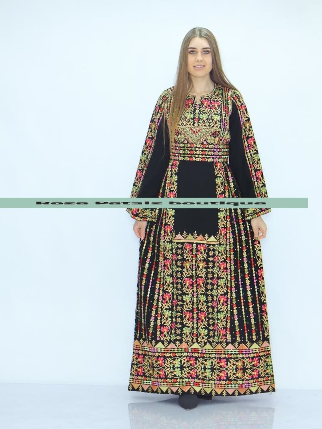 Charming Palestinian Embroidered Full Embroidered Princesses ...