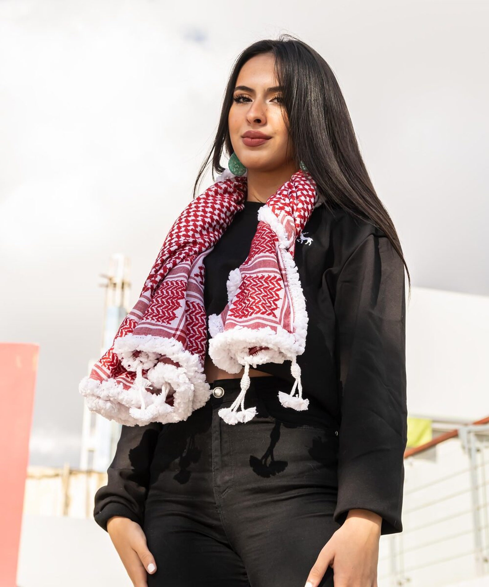 Royal Design Handmade Jordan Shemagh /arabic Scarf /head - Etsy