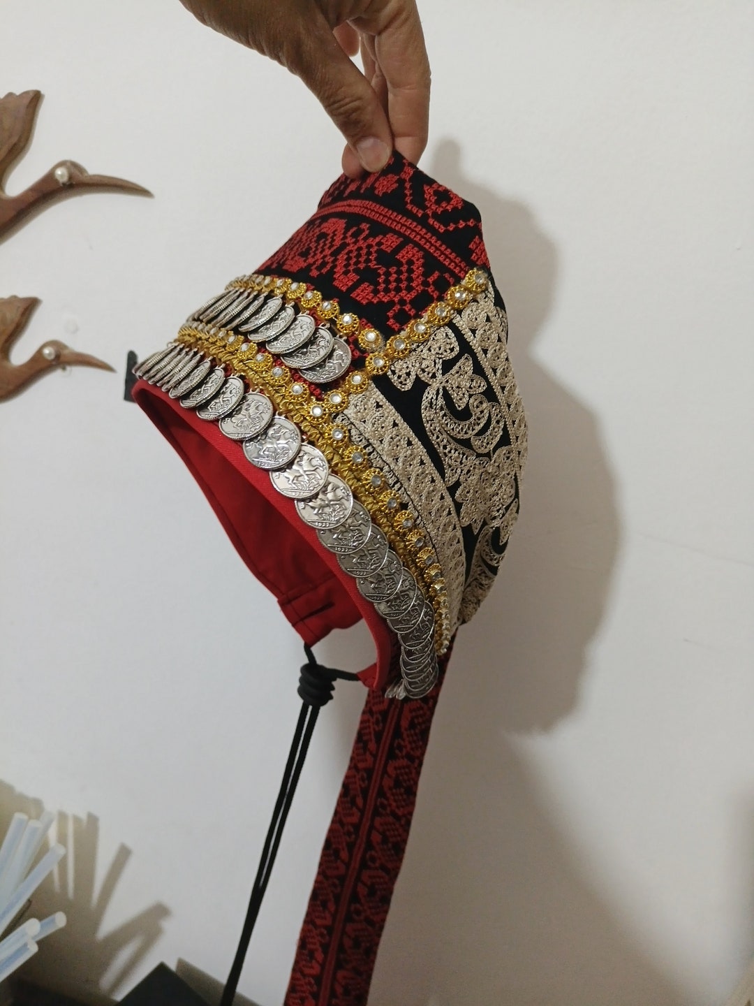 Palestine Hat Wkkah Style Plus Match Belt Traditional Embroidered - Etsy