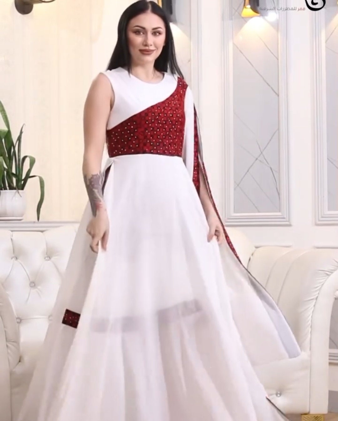 Princess Thobe Embroidered Dress Long Sleeves Kaftan Design and ...