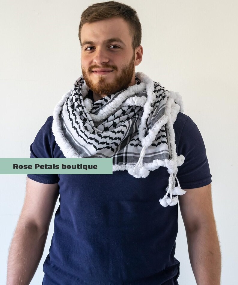 Royal Design Handmade Palestine Shemagh /arabic Scarf /head - Etsy