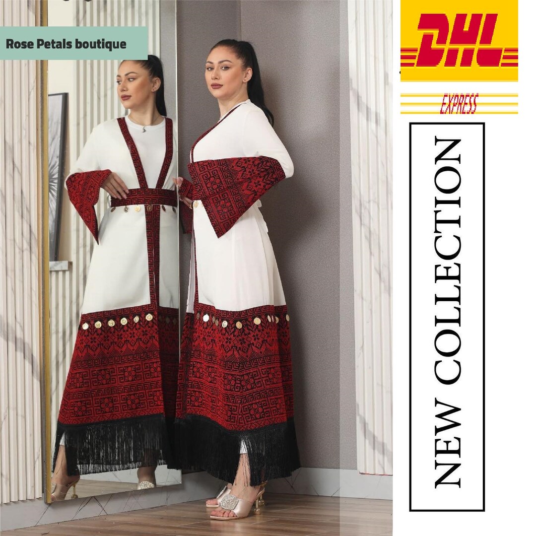 Princess Thobe Embroidered Dress Long Sleeves Kaftan Design and ...