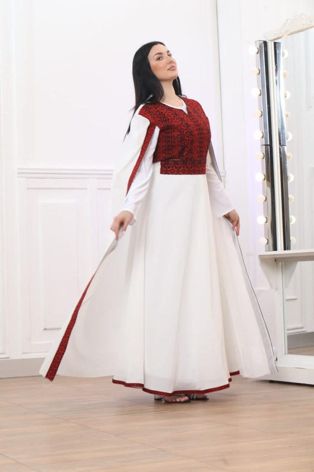 Princess Thobe Embroidered Dress Long Sleeves Kaftan Design and ...