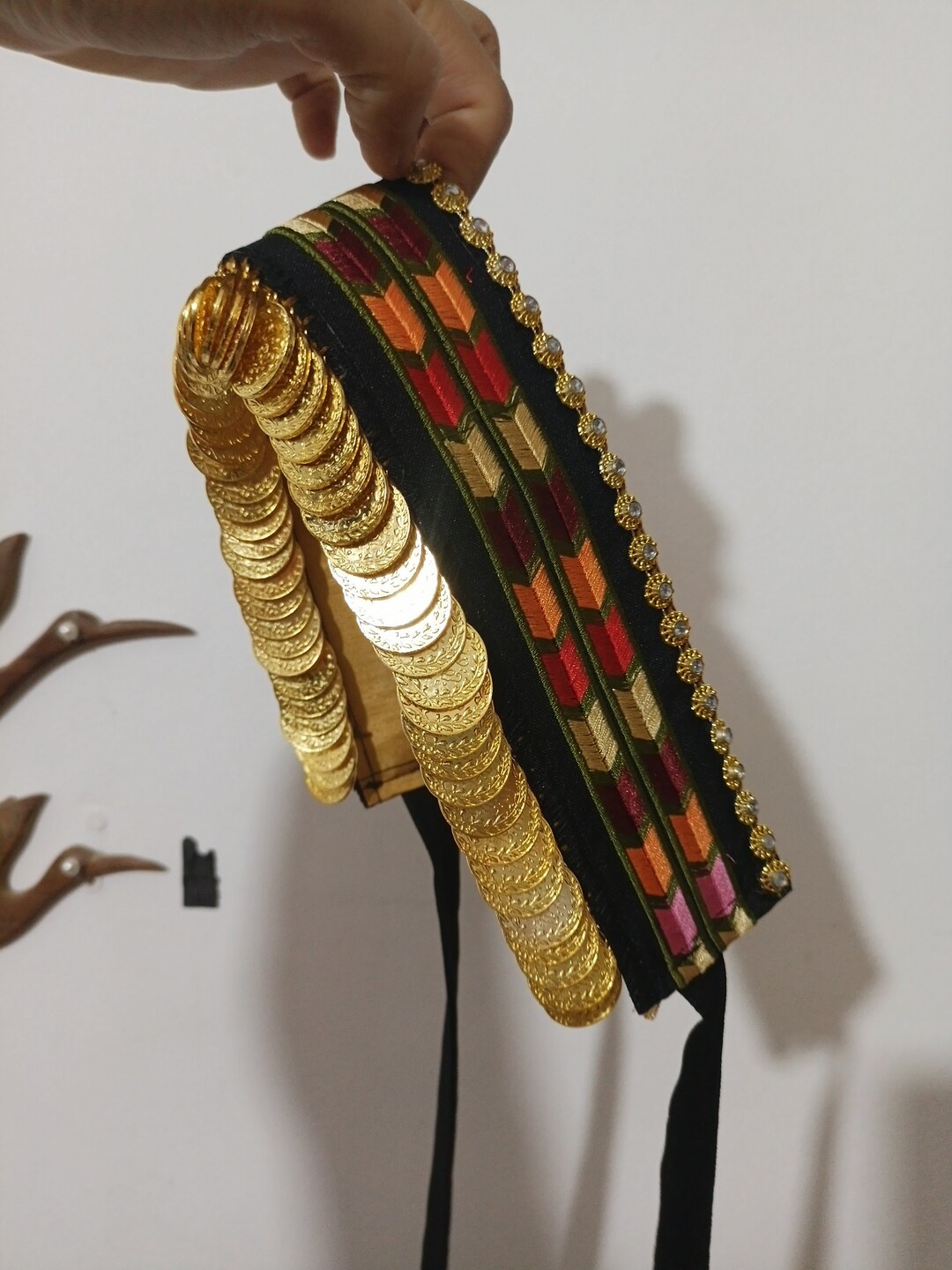 2pieces of Manajel Embroidered Head Band With Coins for Kids or Adults ...