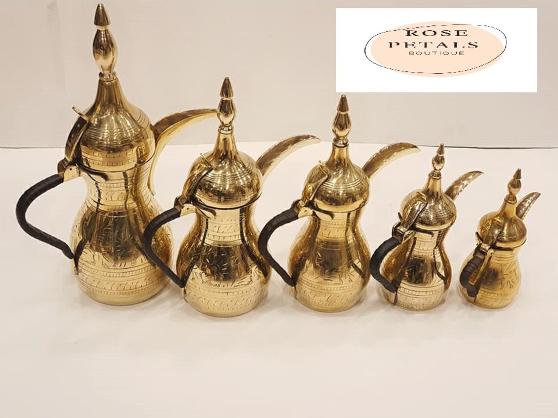 Five Different Sizes Antique Brass Middle Eastern Dallah - Etsy