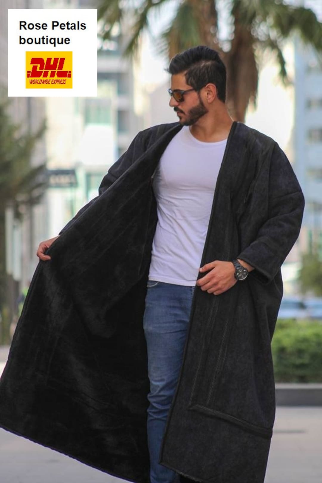 Farwa / Bisht Coat Fur Warm Winter Coat BRAND NEW Unisex / M, L,xl-3xl ...